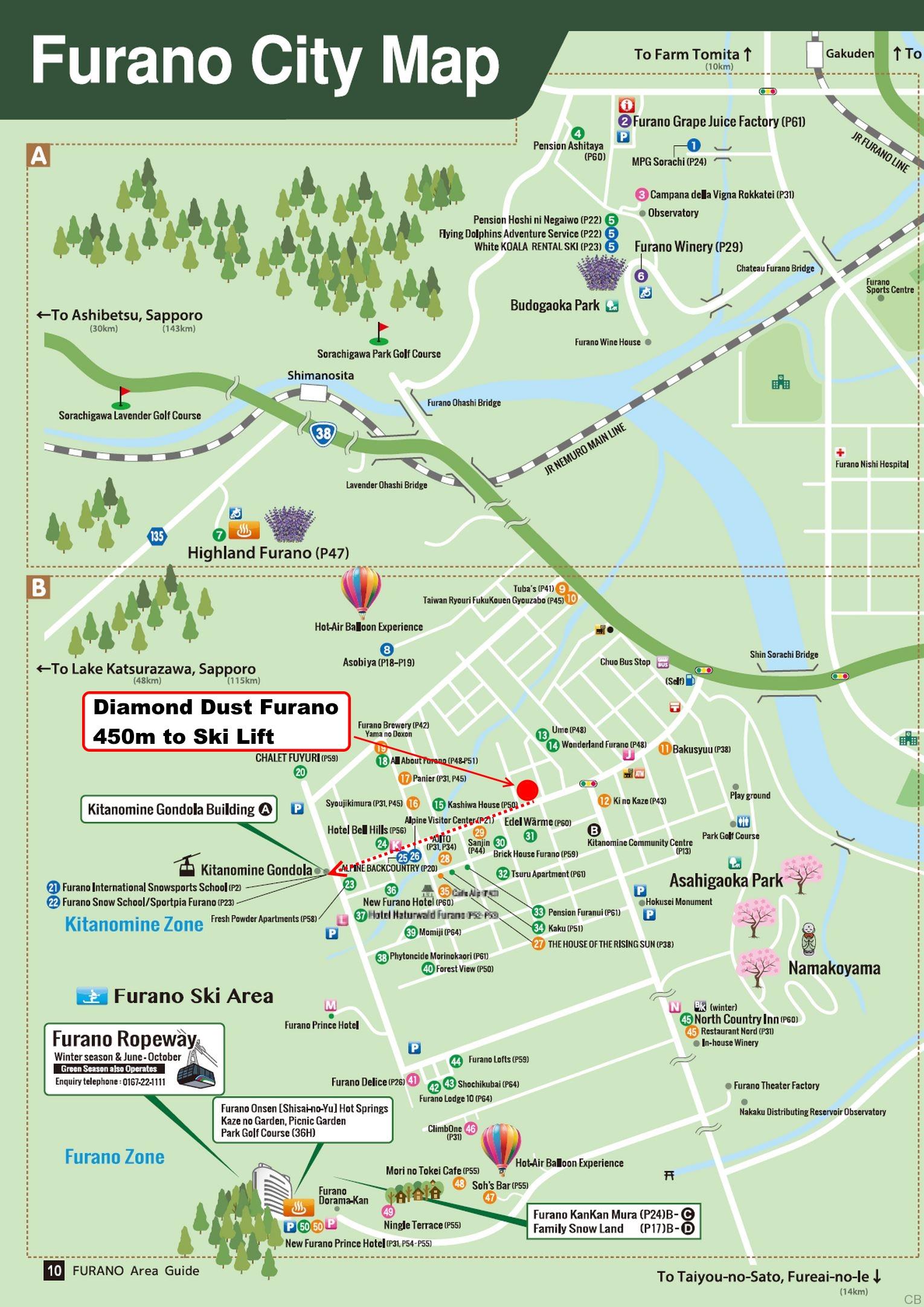 Location – Diamond Dust Furano